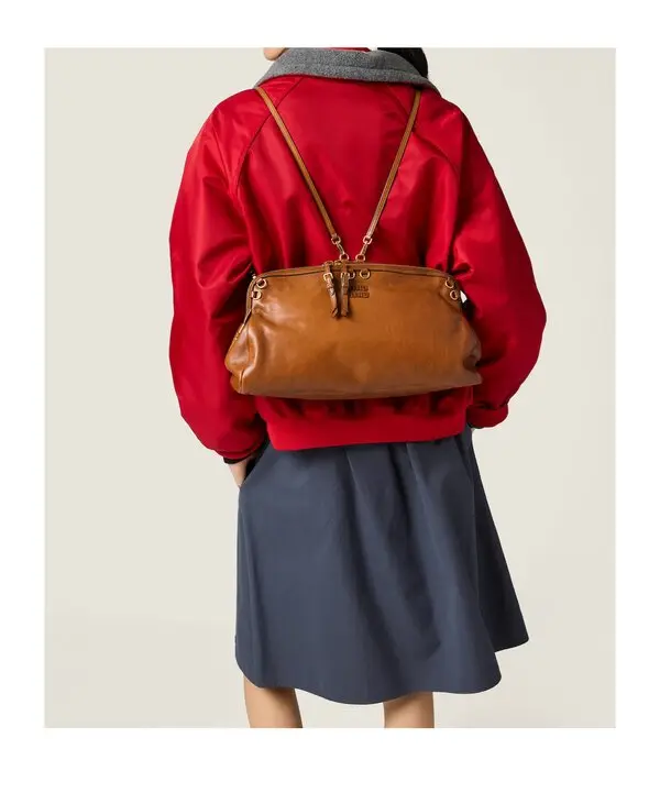 Miu Miu Caprice Leather Clutch