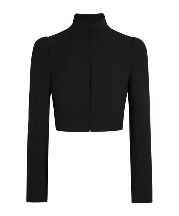 Alaïa Cropped Cavalry Twill Jacket