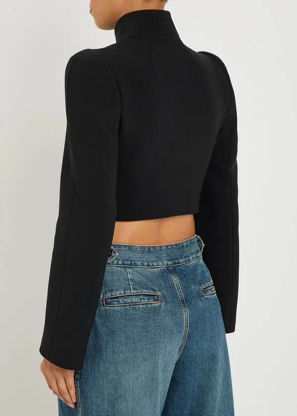 Alaïa Cropped Cavalry Twill Jacket