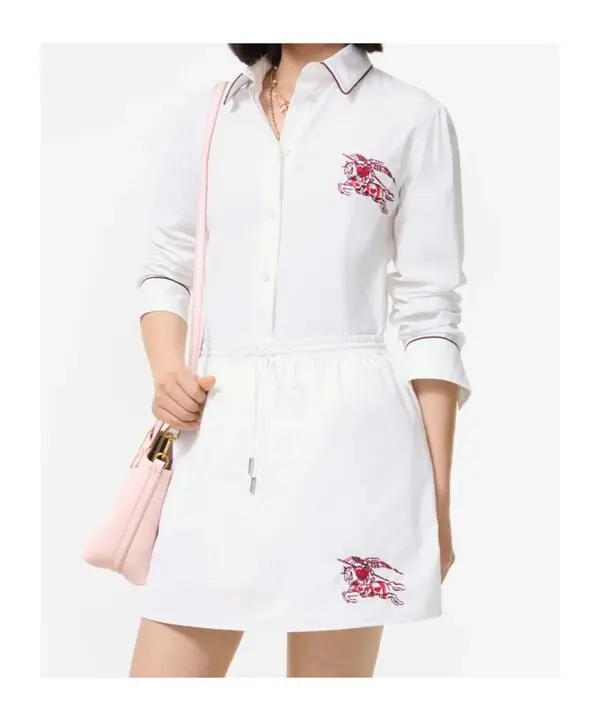 Burberry Classic Fit Heart Knight Cotton Shirt