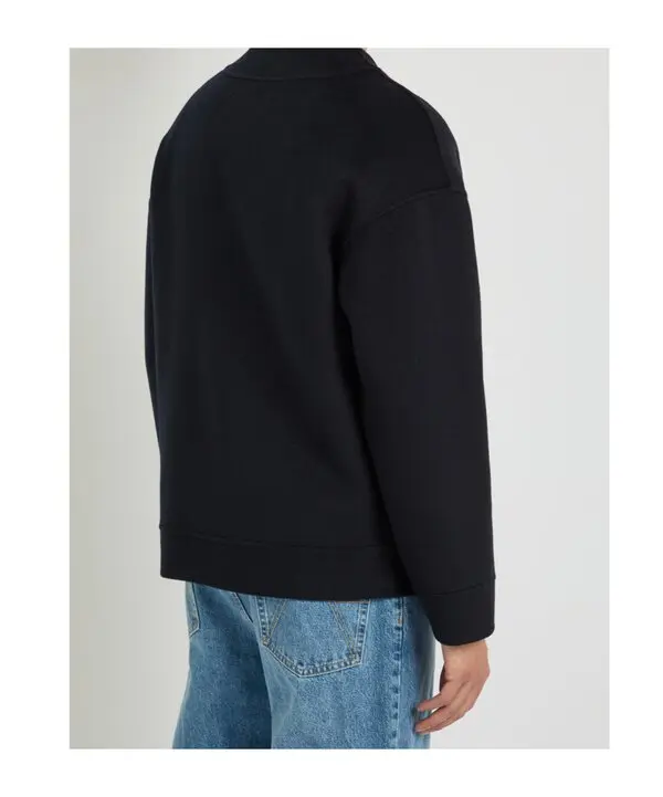 Loewe Embossed-anagram Wool And Cashmere-blend Cardigan