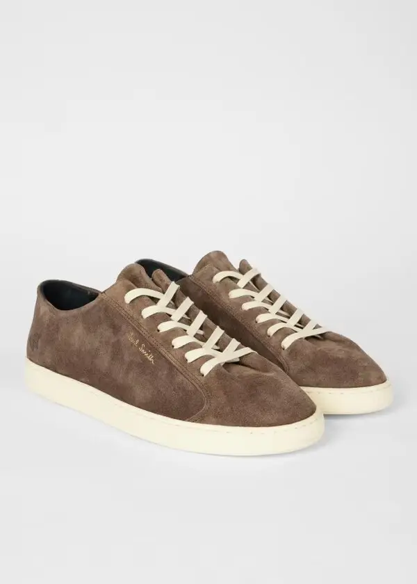 Paul Smith Dark Taupe Suede Tripp Trainers