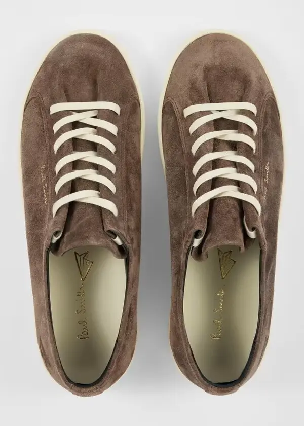 Paul Smith Dark Taupe Suede Tripp Trainers