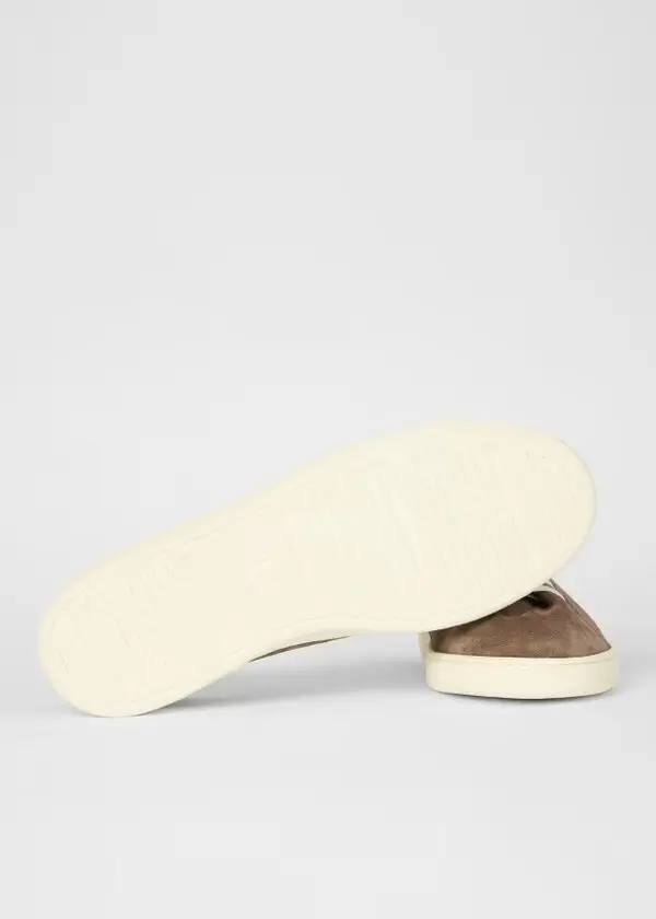 Paul Smith Dark Taupe Suede Tripp Trainers