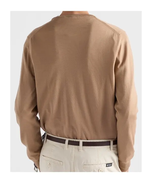 Prada Superfine Wool Crew-neck Sweater