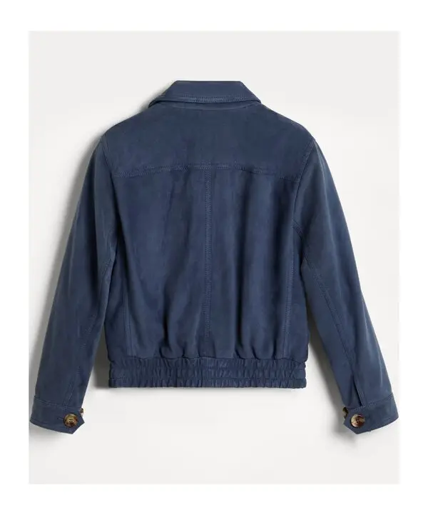 Brunello Cucinelli Suede Bomber Jacket