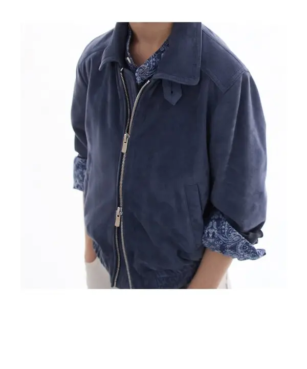 Brunello Cucinelli Suede Bomber Jacket