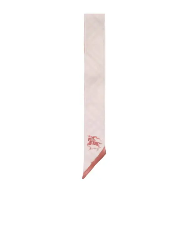 Burberry Skinny Watercolour Check Silk Scarf
