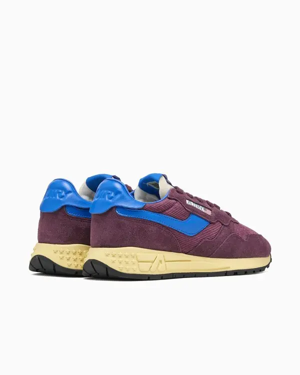 AUTRY Reelwind Mesh Suede Sneakers - Wine Red