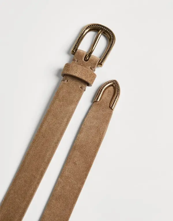 Brunello Cucinelli Suede Buckle Belt
