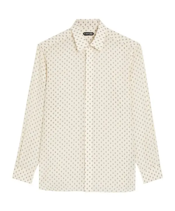 TOM FORD Paisley-print Silk Shirt