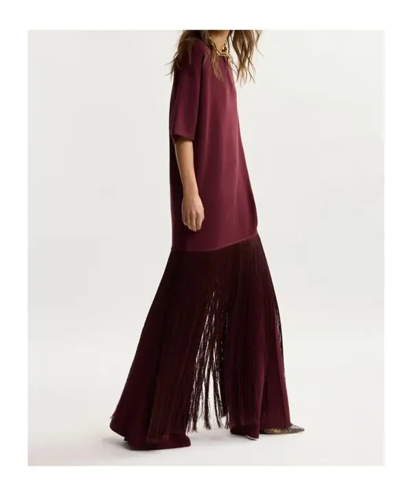 Essentiel Antwerp Fringed Hem Mini Dress