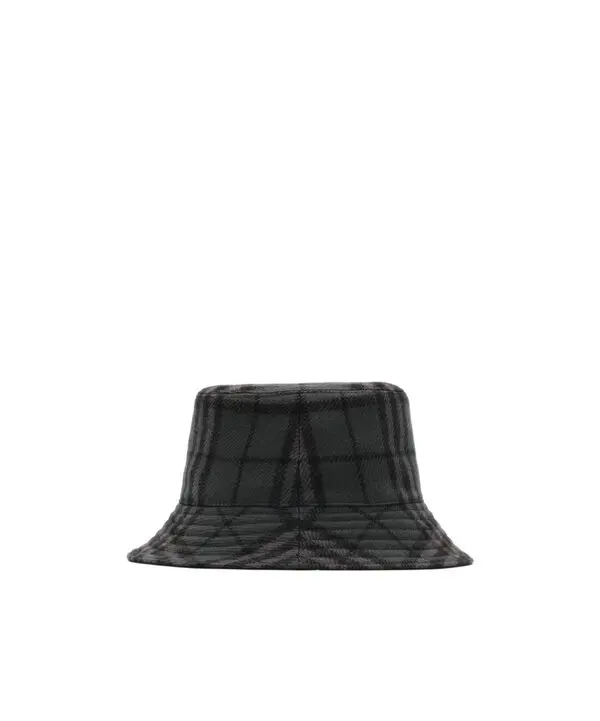Burberry Reversible Check Wool Bucket Hat