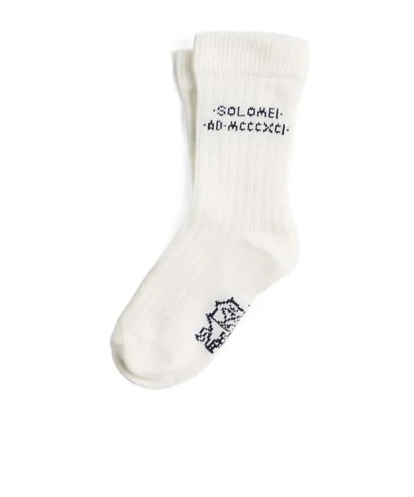 Brunello Cucinelli Intarsia Cotton Knit Socks