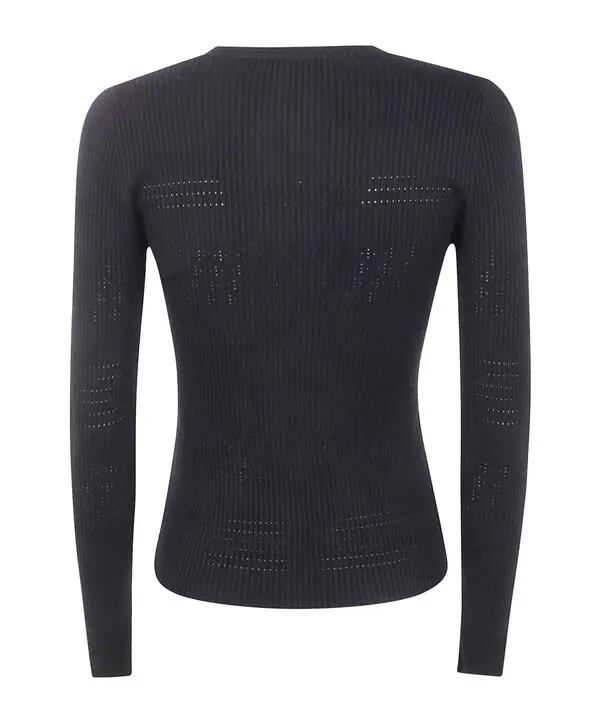 TWINSET Perforated Knit Sweater