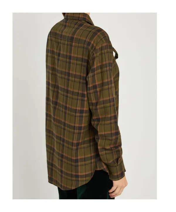 Saint Laurent Checked Tie-neck Cotton Shirt