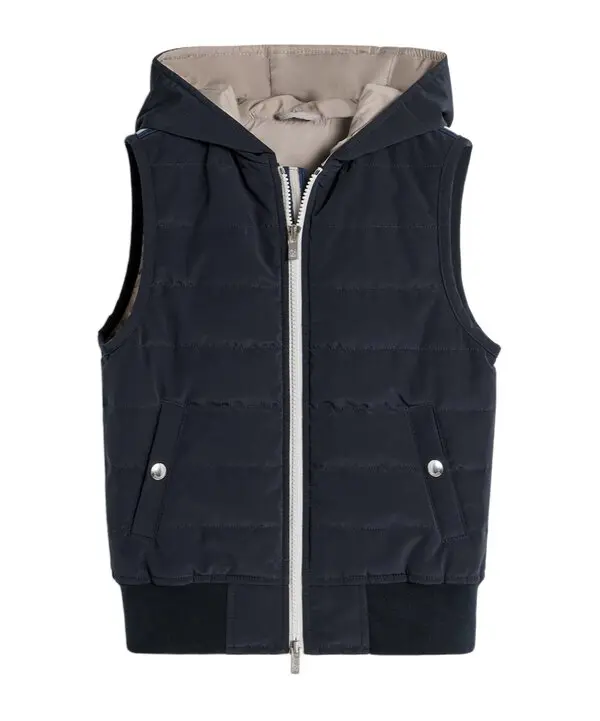 Brunello Cucinelli Quilted Hooded Gilet