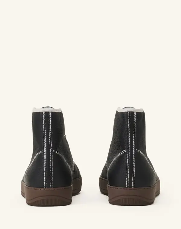 LANVIN Leather Lace-up Sneakers