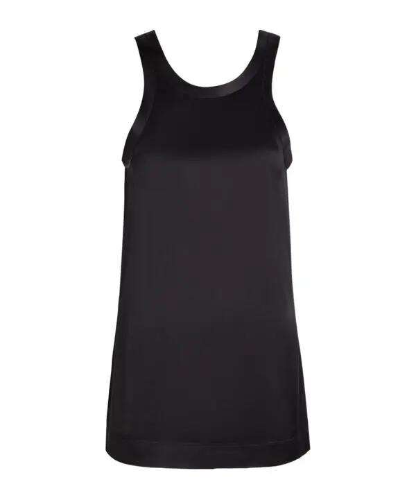 TOTEME Satin Tank Top - Black