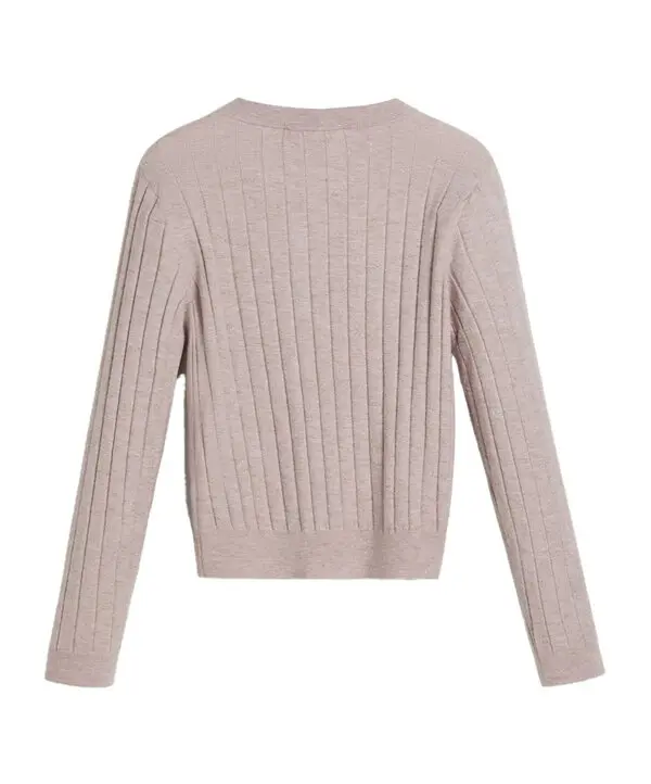 Brunello Cucinelli Ribbed Cashmere Cardigan With Horn Buckles