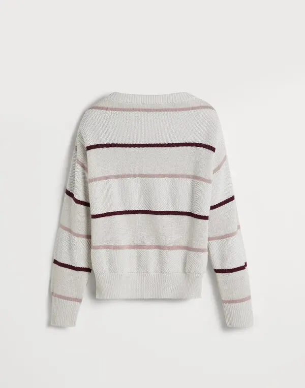 Brunello Cucinelli Striped Cotton Sweater