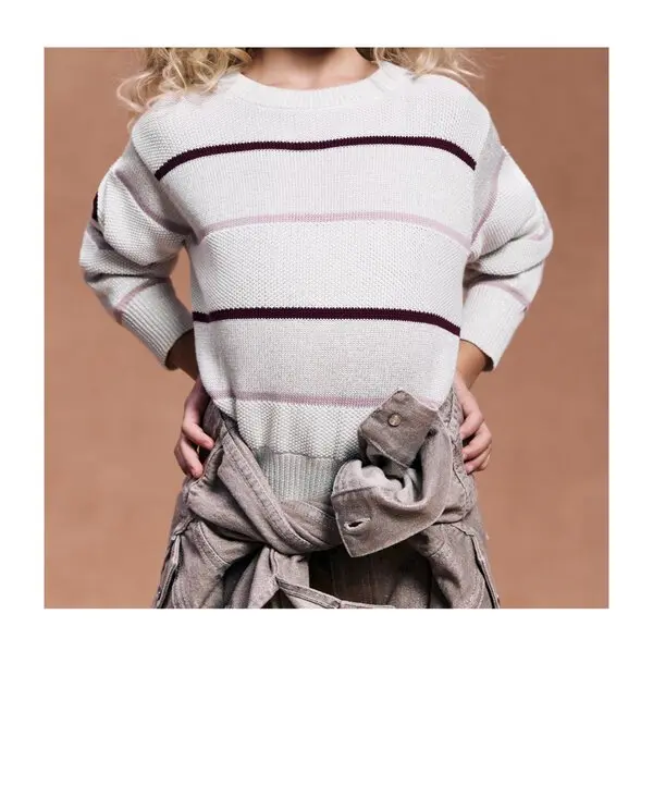 Brunello Cucinelli Striped Cotton Sweater