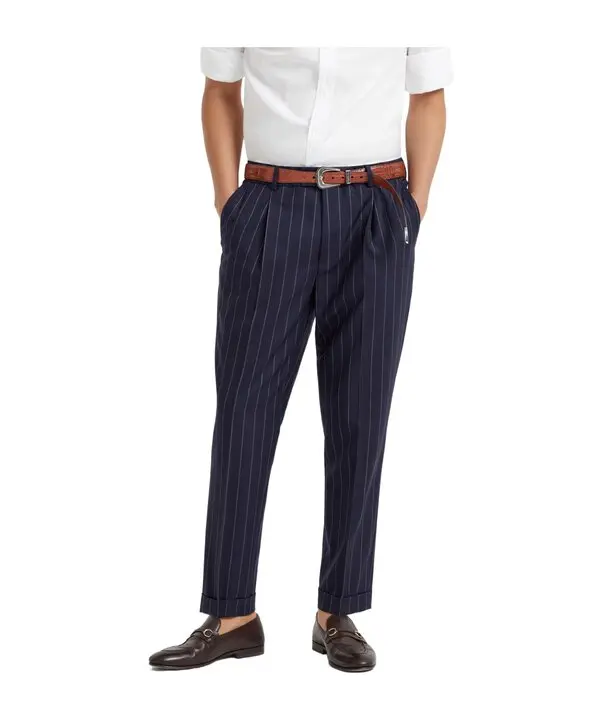 Brunello Cucinelli Tapered-leg Wool Trousers