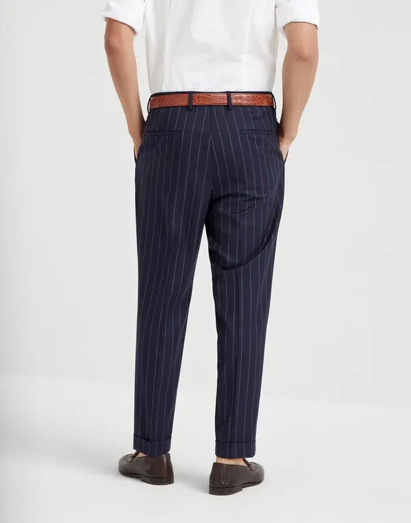 Brunello Cucinelli Tapered-leg Wool Trousers