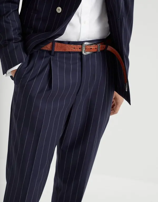 Brunello Cucinelli Tapered-leg Wool Trousers