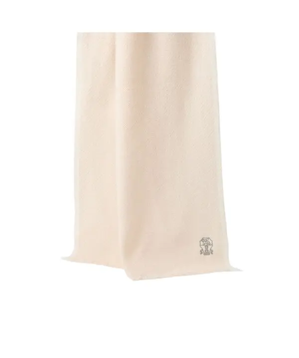 Brunello Cucinelli Logo-embroidered Scarf