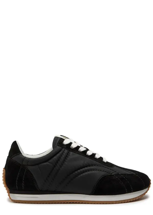 TOTEME Panelled Nylon And Suede Sneakers