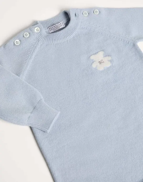 Brunello Cucinelli Cashmere Teddy Appliqué Coverall