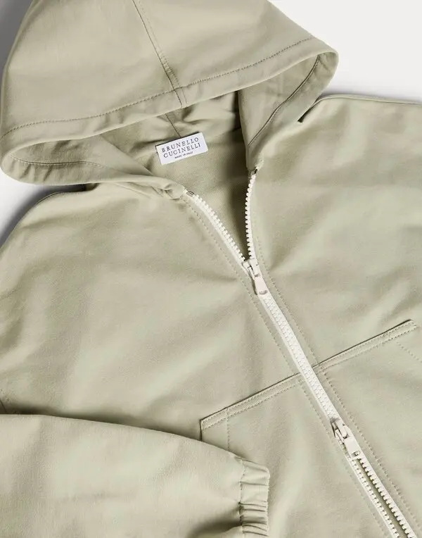 Brunello Cucinelli Zip-up Hoodie - Vanilla Green