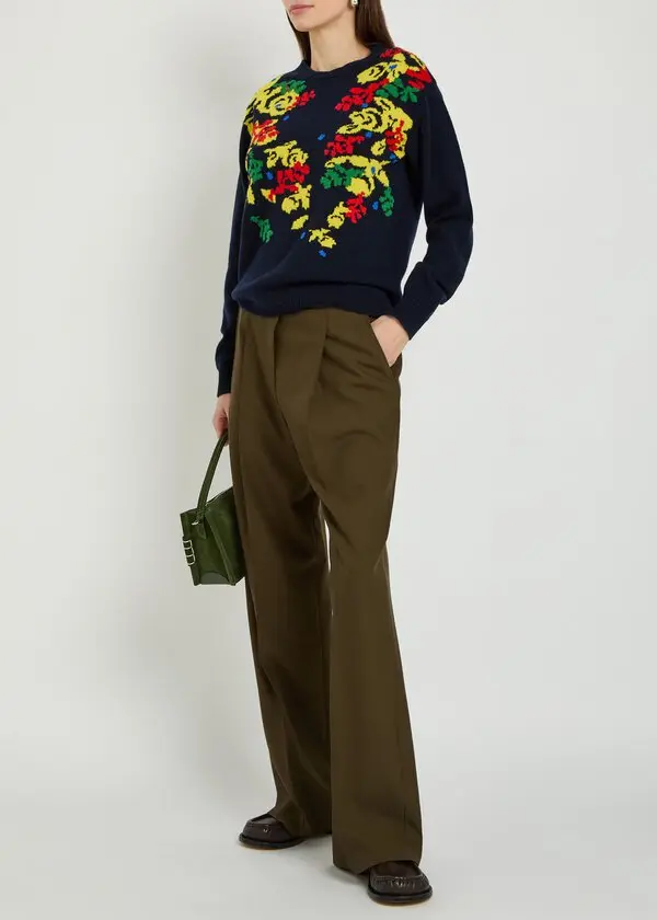 J.W.ANDERSON Floral Wool Jumper