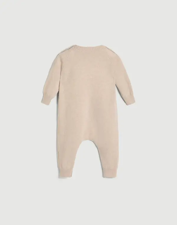 Brunello Cucinelli Cashmere Teddy Appliqué Romper