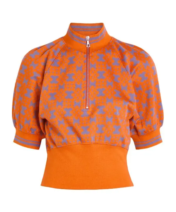 Dries Van Noten Hessium Patterned Knit Top