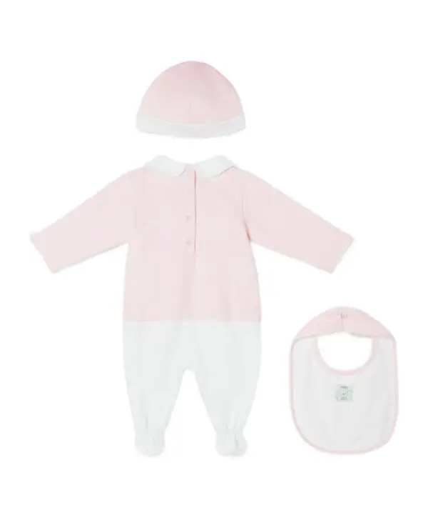 Fendi Babygrow Set With Bib And Hat