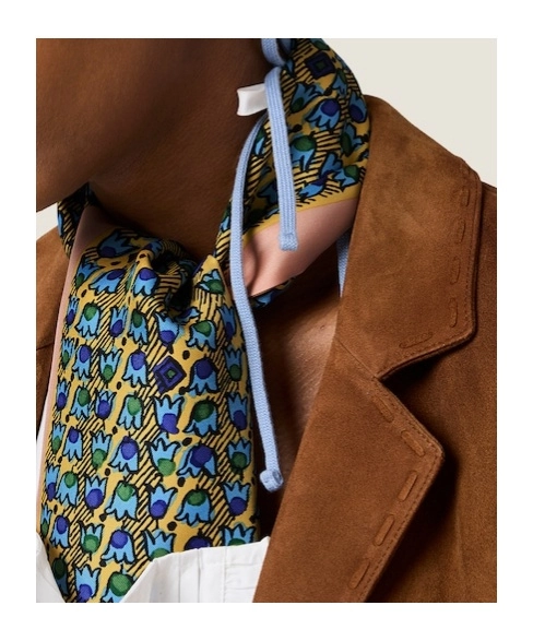 Miu Miu Printed Twill Scarf