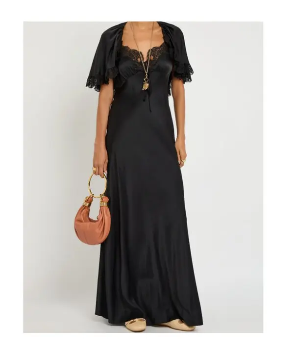 Chloé Cape-effect Silk Gown