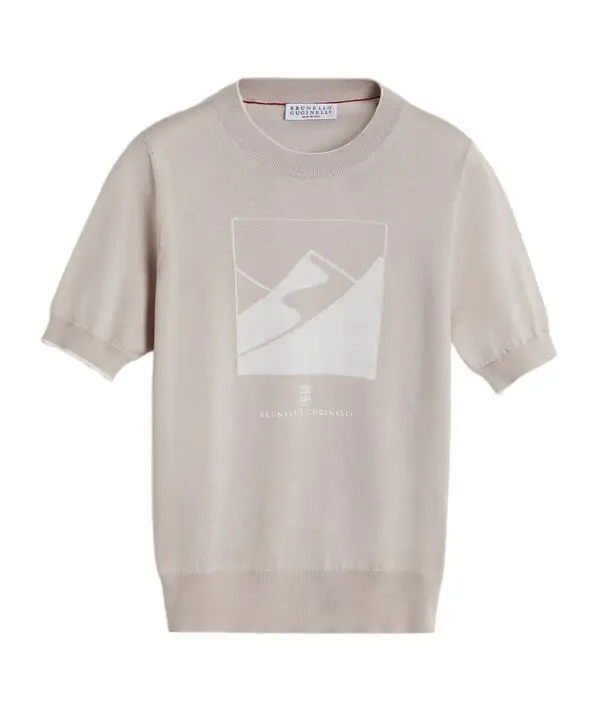 Brunello Cucinelli Knit-texture T-shirt