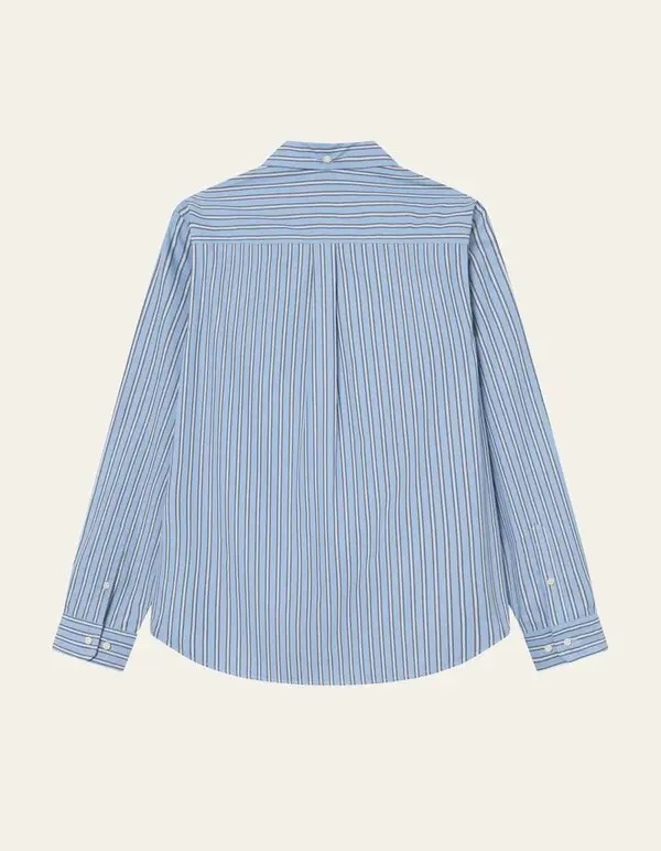 LES DEUX Kent Stripe Poplin Shirt