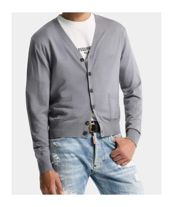 Dsquared2 V-neck Pocket Cardigan