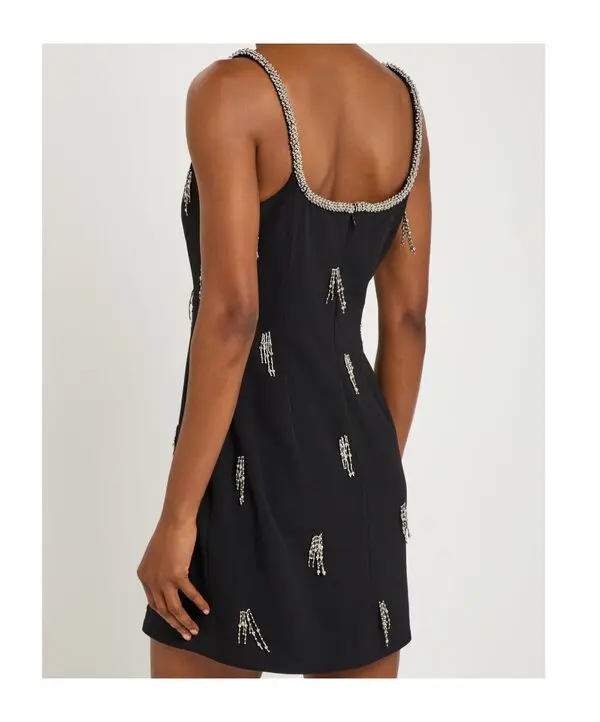 Simkhai Amy Embellished Crepe Mini Dress