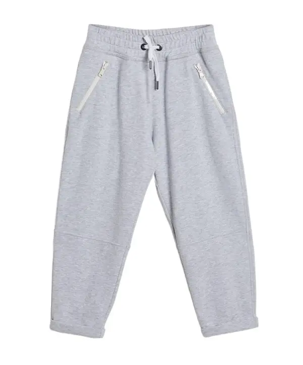 Brunello Cucinelli Drawstring French Terry Track Pants - Light Gray