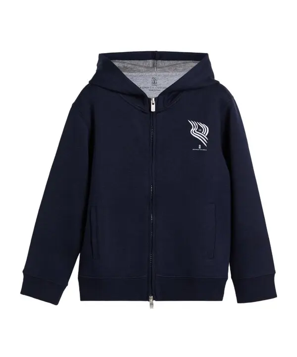 Brunello Cucinelli Double-cloth Full Zip Hoodie