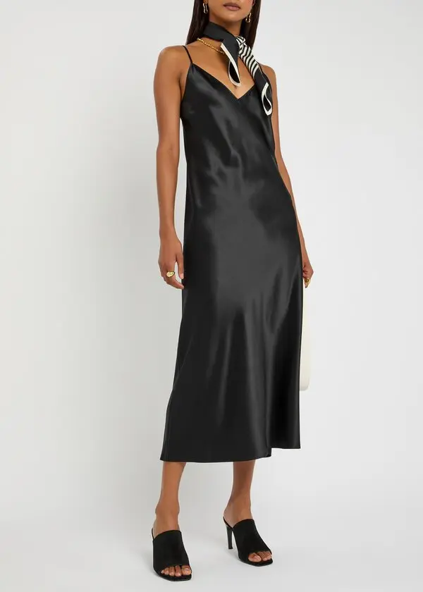 JOSEPH Clea Silk Midi Slip Dress