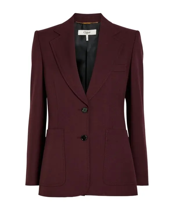 Chloé Single Breased Wool Blazer