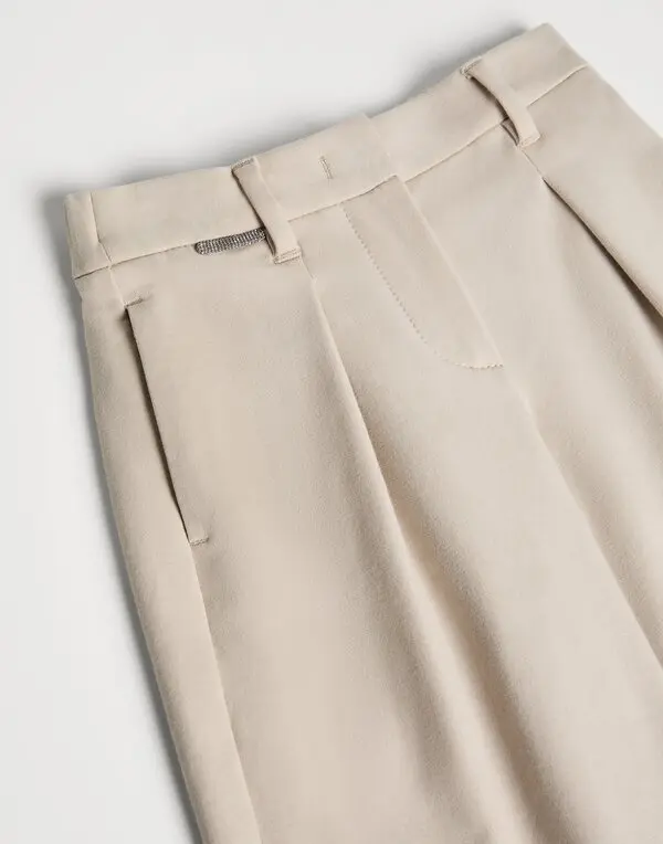 Brunello Cucinelli A-line Pleated Trousers