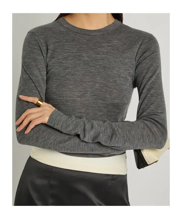 RÓHE Crew-neck Merino Wool T-shirt