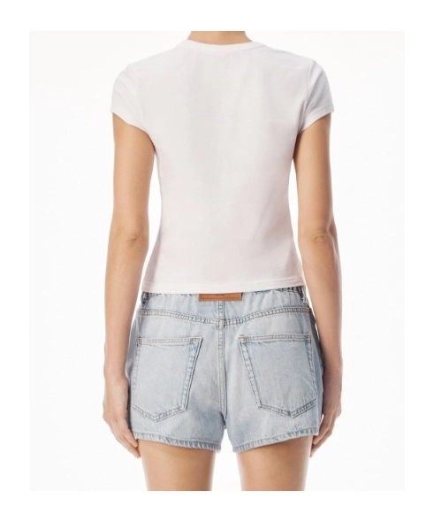 Alexander Wang Pinwheel Crystal Embellished T-shirt - White